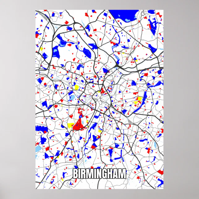 Map of Birmingham Poster | Zazzle