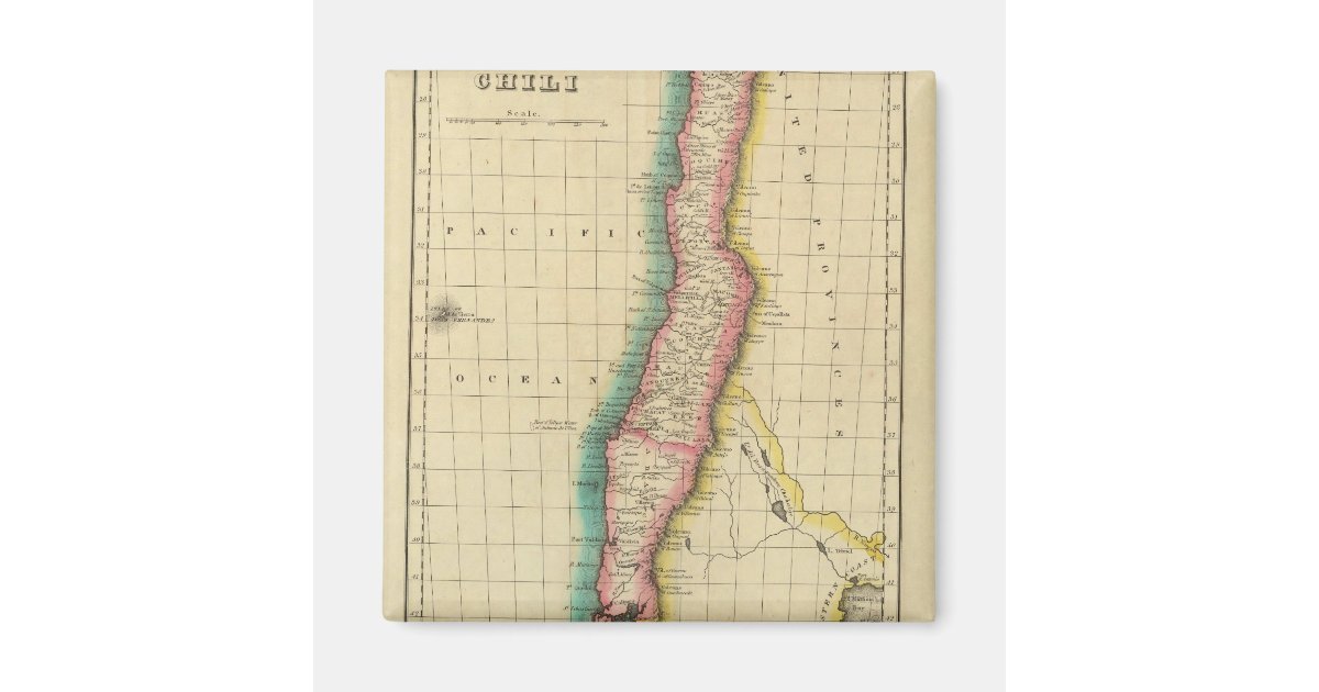 Map Of Chilli Magnet | Zazzle