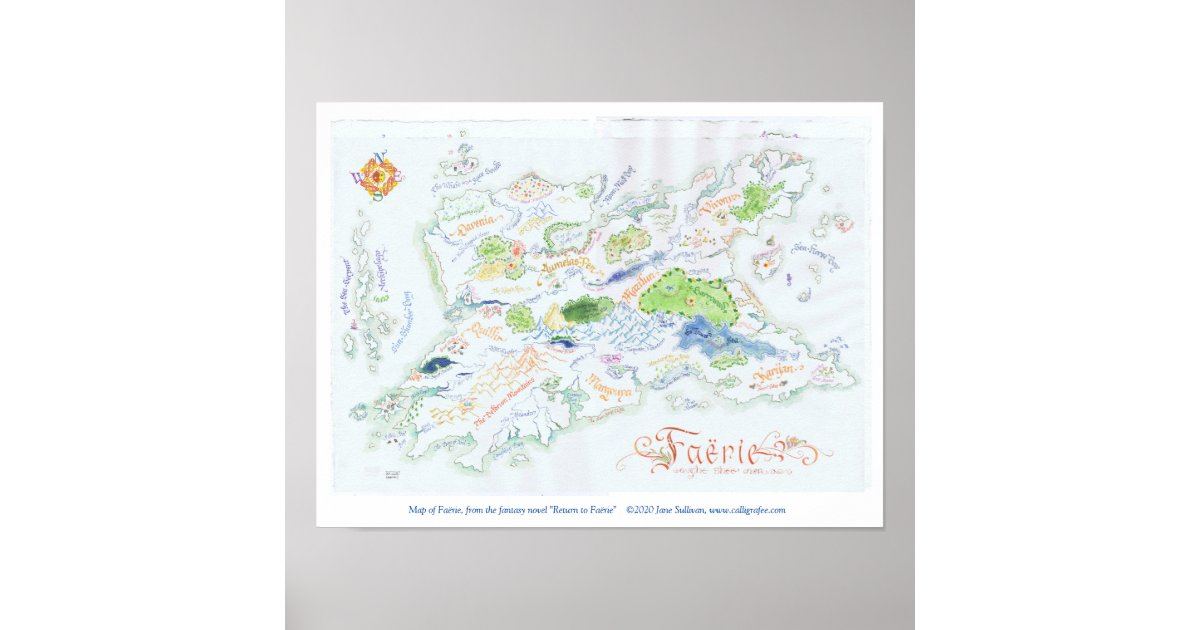 Map of Faërie Poster | Zazzle