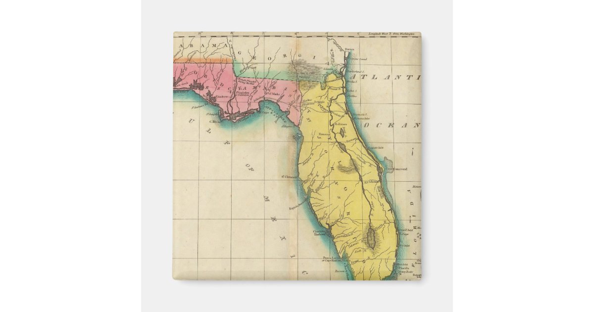Map Of Florida Magnet | Zazzle