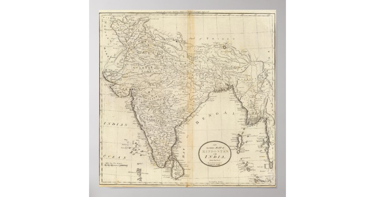 Map of India Poster | Zazzle