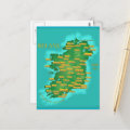 Map Of Ireland Postcard | Zazzle