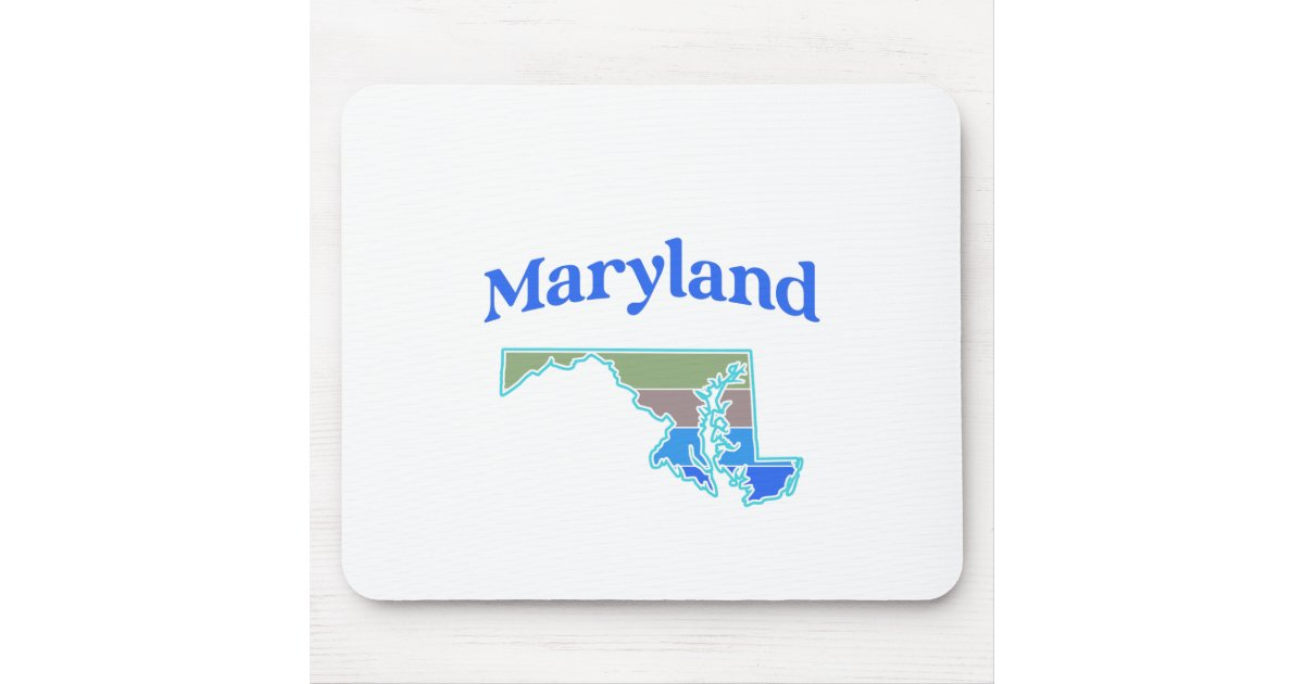 Map of Maryland Mouse Mat | Zazzle