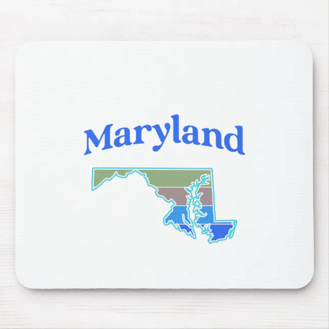 Map of Maryland Mouse Mat | Zazzle