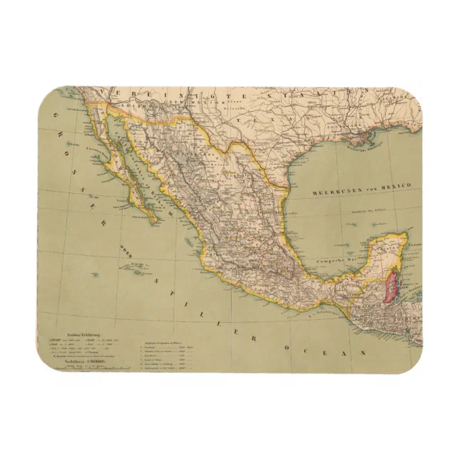 Map of Mexico Magnet | Zazzle