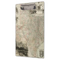 Map of Texas with County Borders Clipboard | Zazzle
