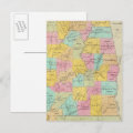 Map of the State of Alabama Postcard | Zazzle