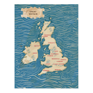 Uk Map Posters & Prints | Zazzle UK