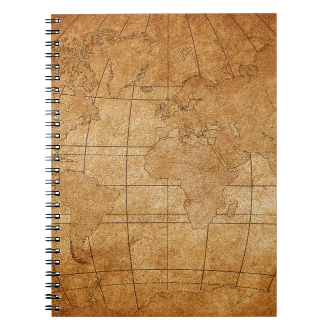 map of the world notebook | Zazzle