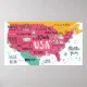 Map Of Usa | Cute Doodle Design Poster | Zazzle