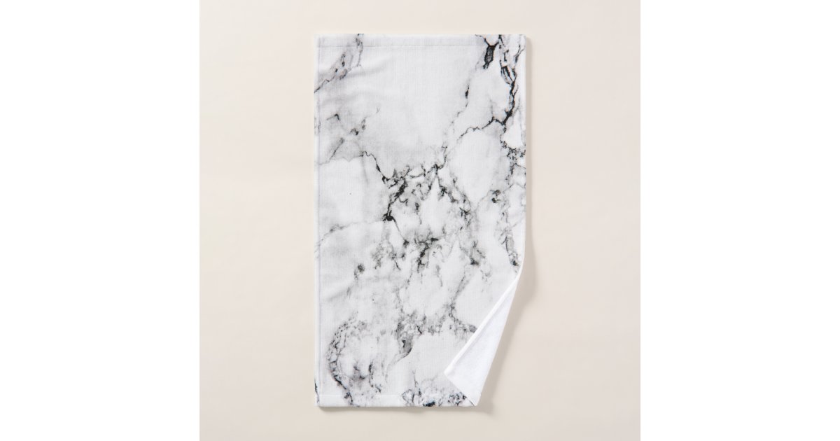 Marble texture hand towel | Zazzle