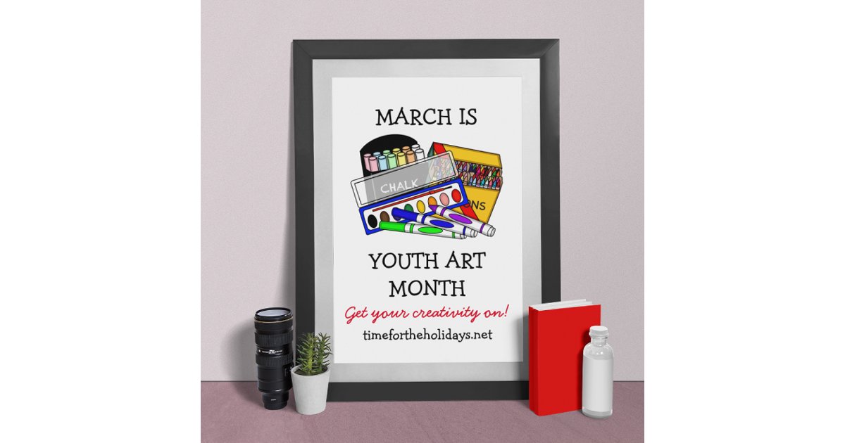 March is Youth Art Month Poster | Zazzle