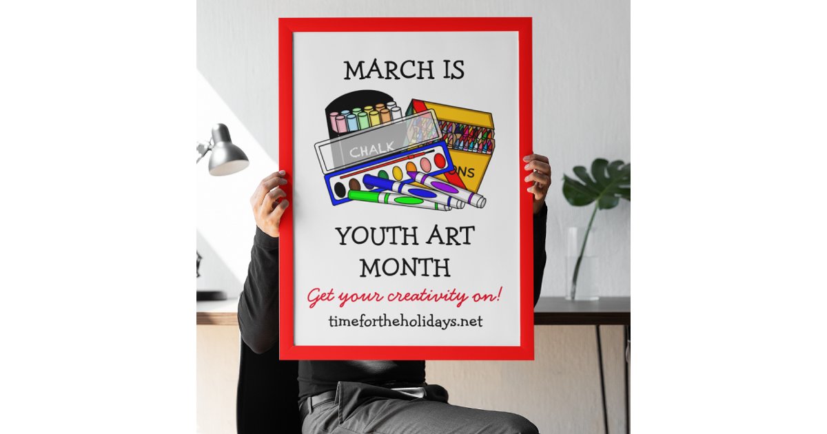 March is Youth Art Month Poster | Zazzle