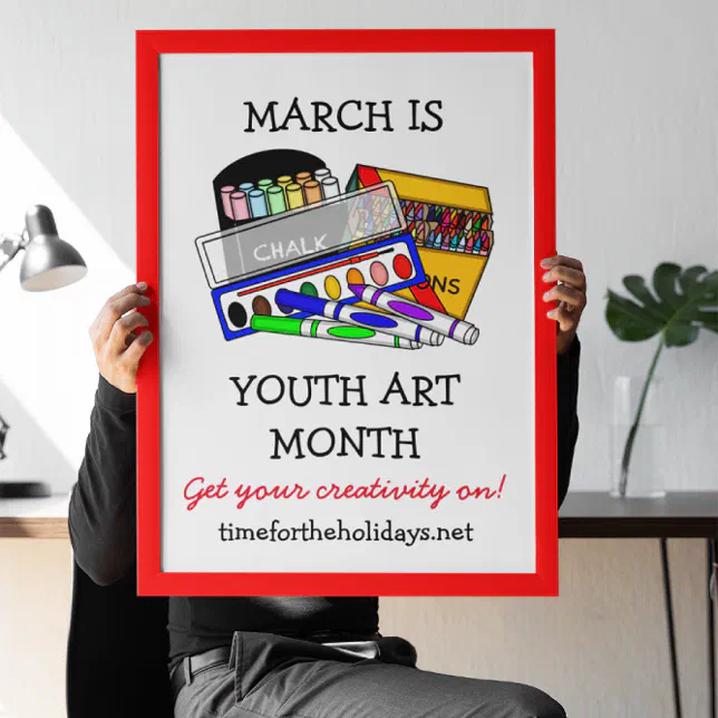 March is Youth Art Month Poster | Zazzle
