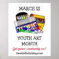 March is Youth Art Month Poster | Zazzle