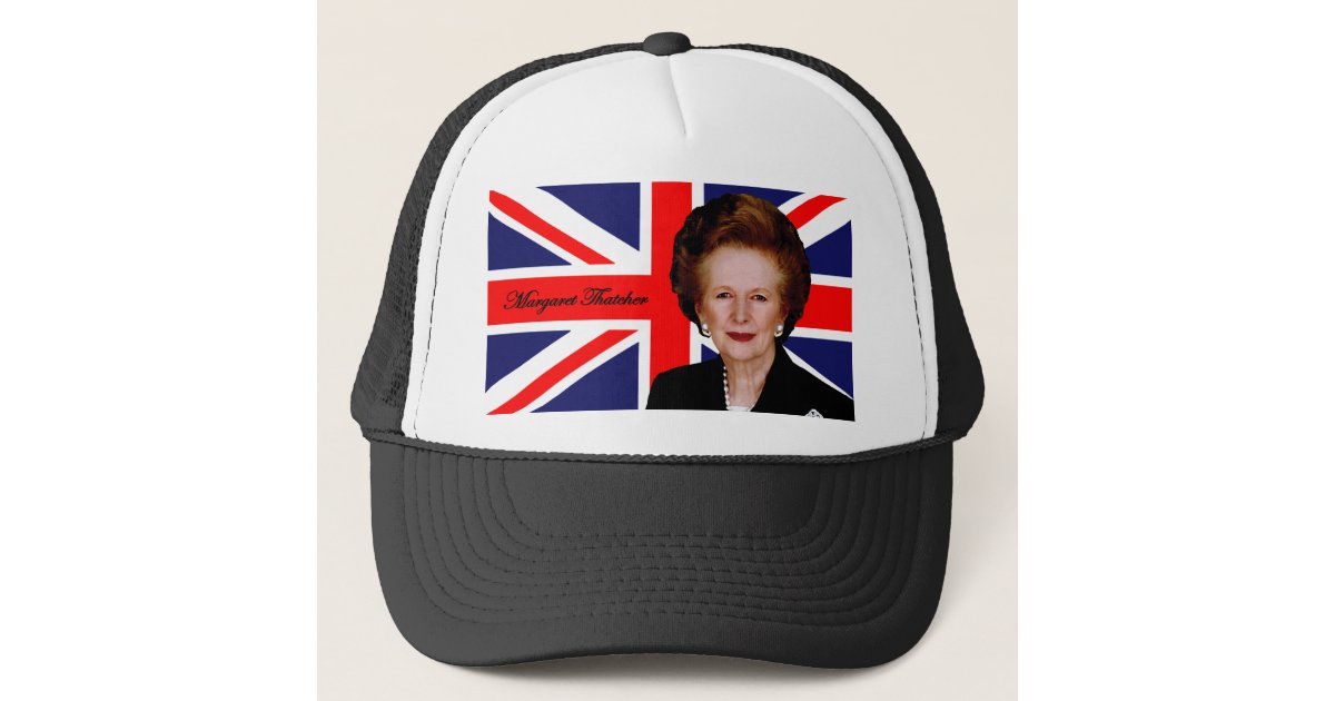 Margaret Thatcher - British Flag Trucker Hat | Zazzle