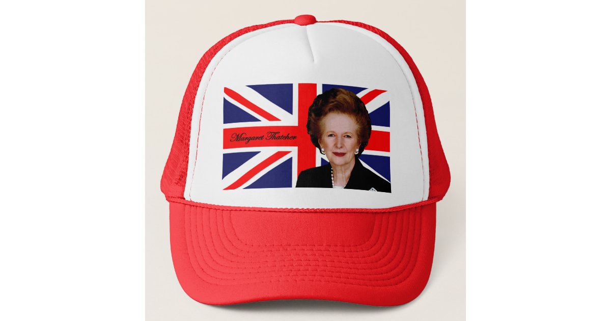 Margaret Thatcher - British Flag Trucker Hat | Zazzle