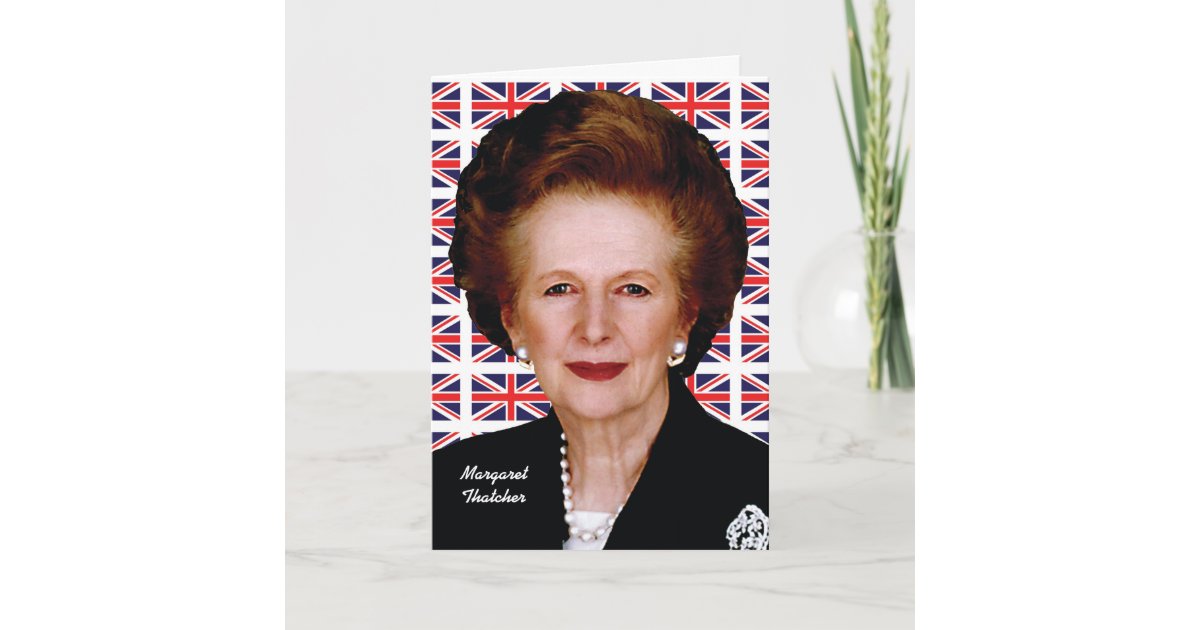 Margaret Thatcher Card | Zazzle.co.uk