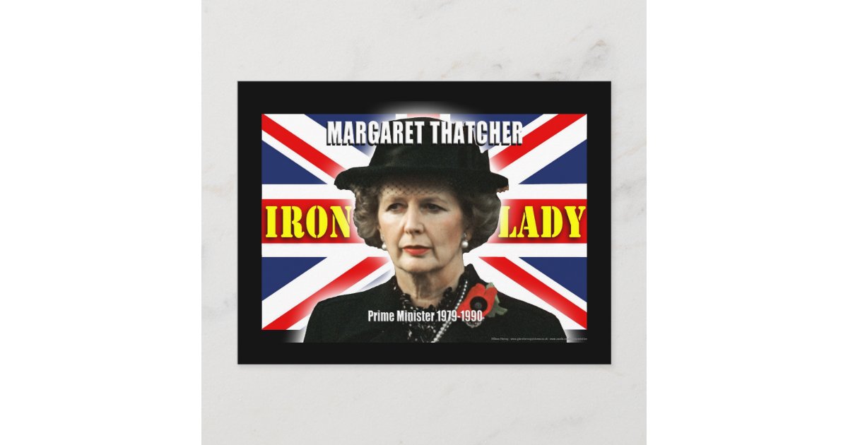 Margaret Thatcher Prime Minister Postcard | Zazzle