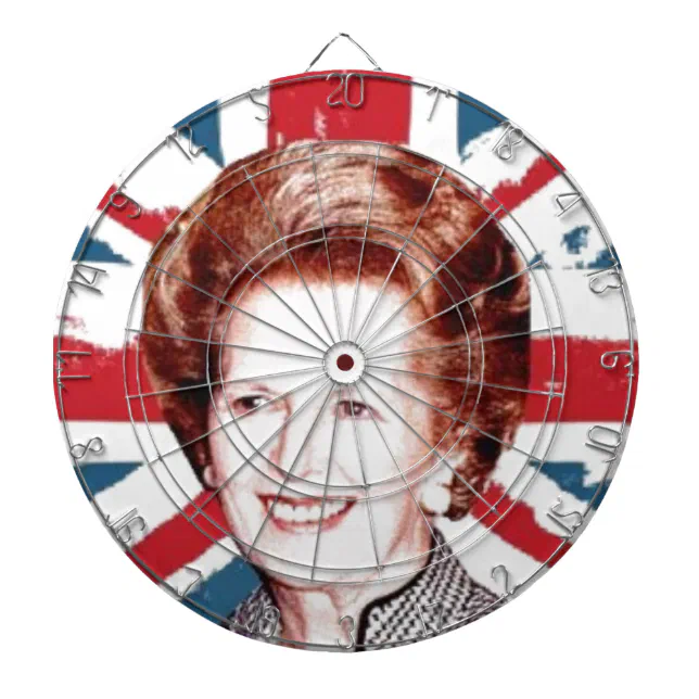MARGARET THATCHER UNION JACK DARTBOARD | Zazzle