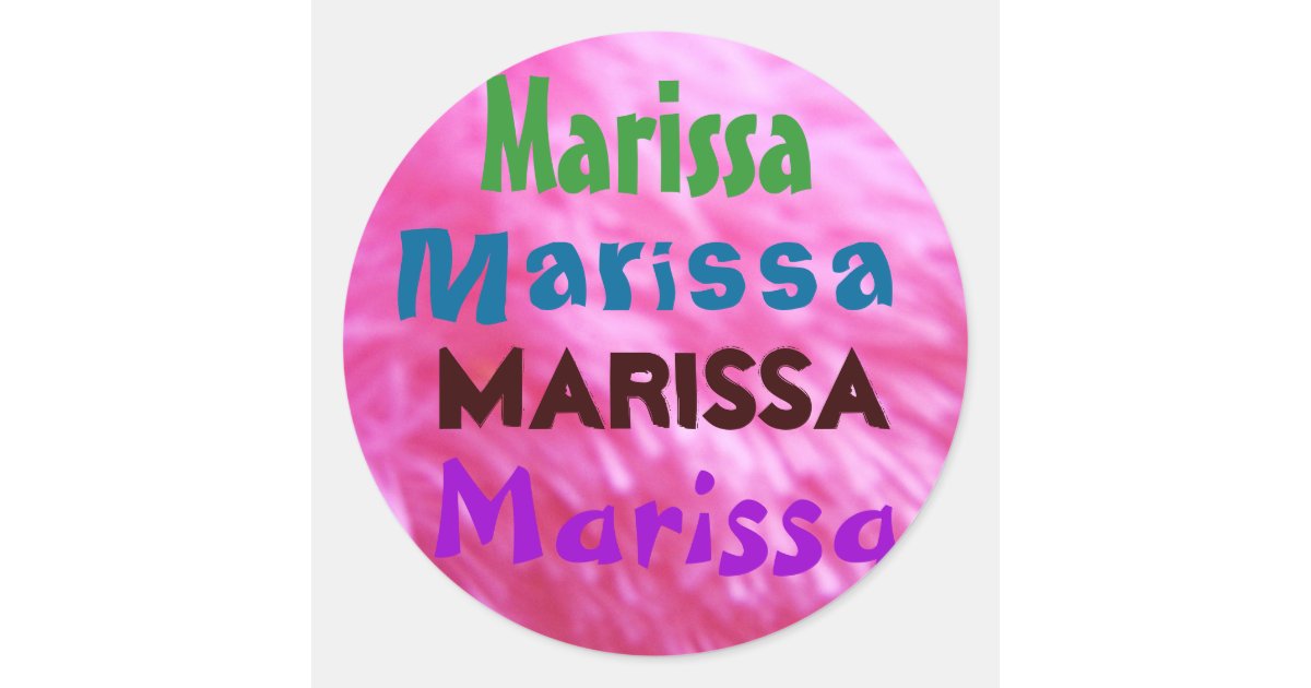 Marissa name sticker | Zazzle