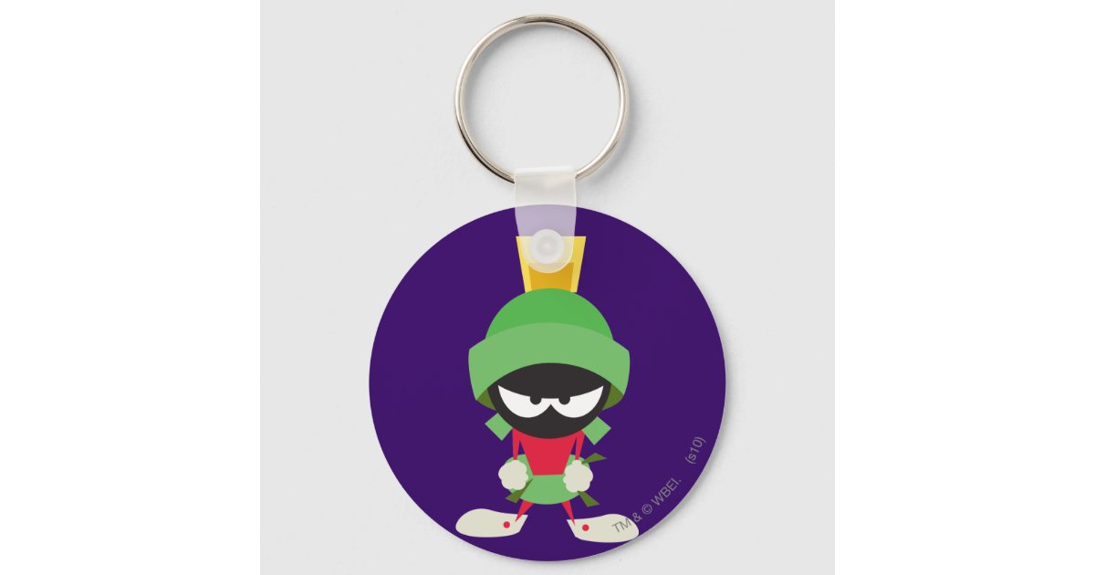 MARVIN THE MARTIAN™ Ready to Attack Key Ring | Zazzle