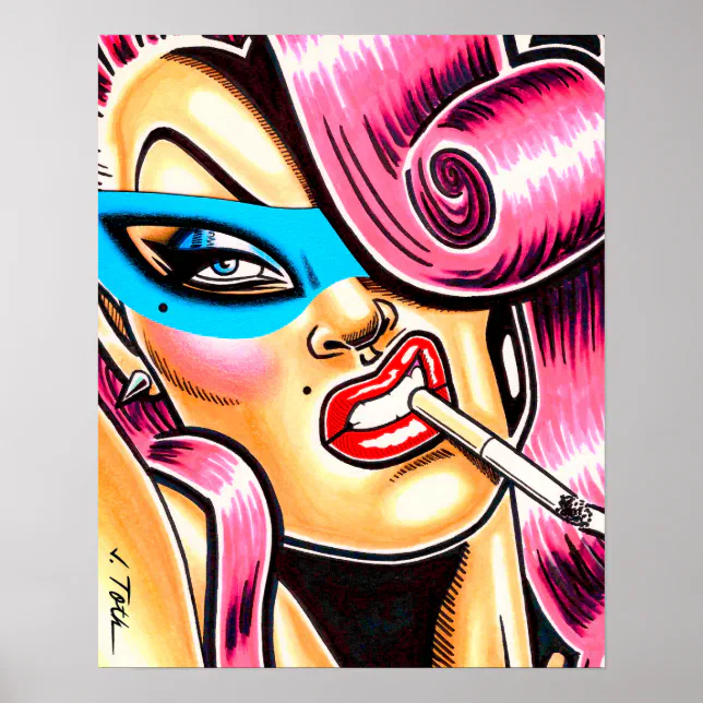 Masked Vixen Poster | Zazzle