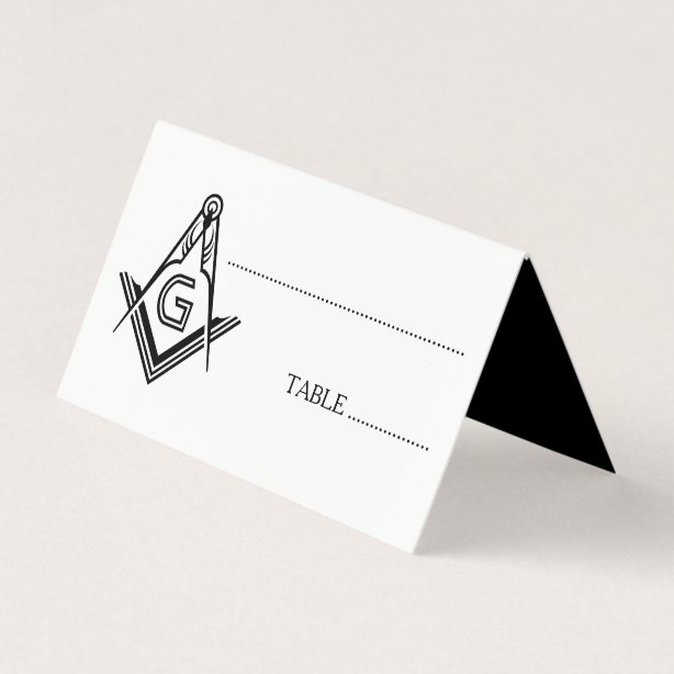 Masonic Place Cards & Escort Cards | Zazzle UK
