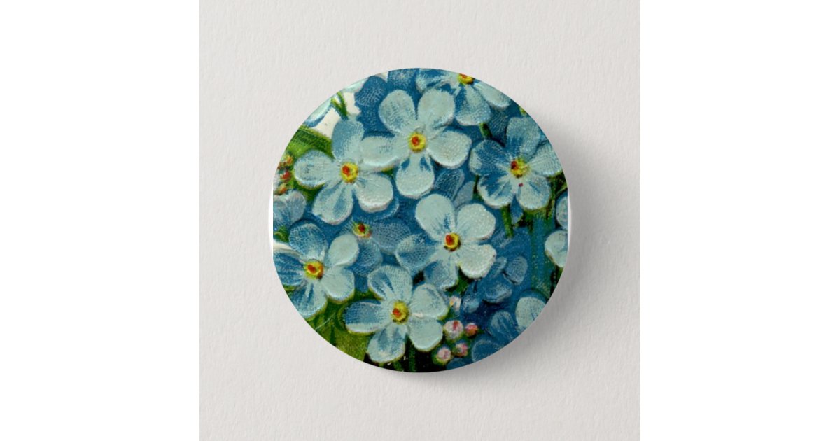 Masonic Freemason Forget-Me-Nots 6 Cm Round Badge | Zazzle