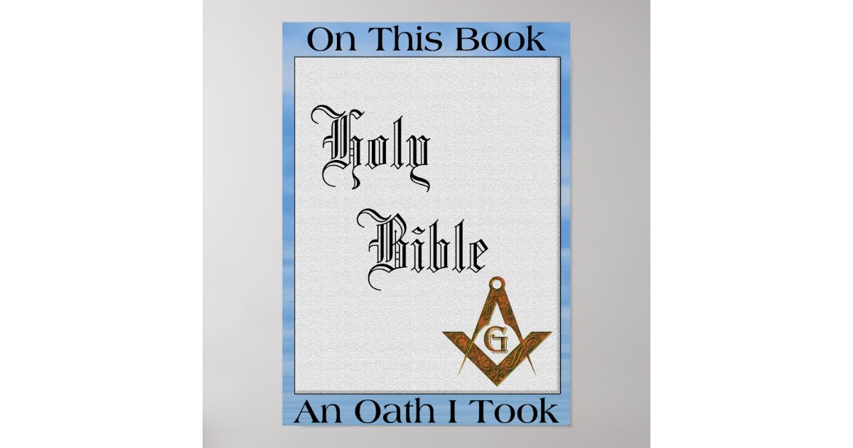Masonic Oath Poster | Zazzle