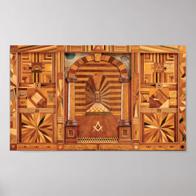 Masonic Royal Arch Tracing Board Poster | Zazzle