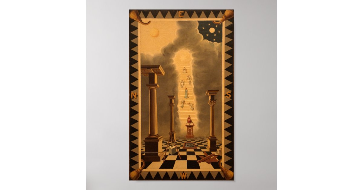 Masonic Tracing Board - Entered Apprentice 2 Poster | Zazzle