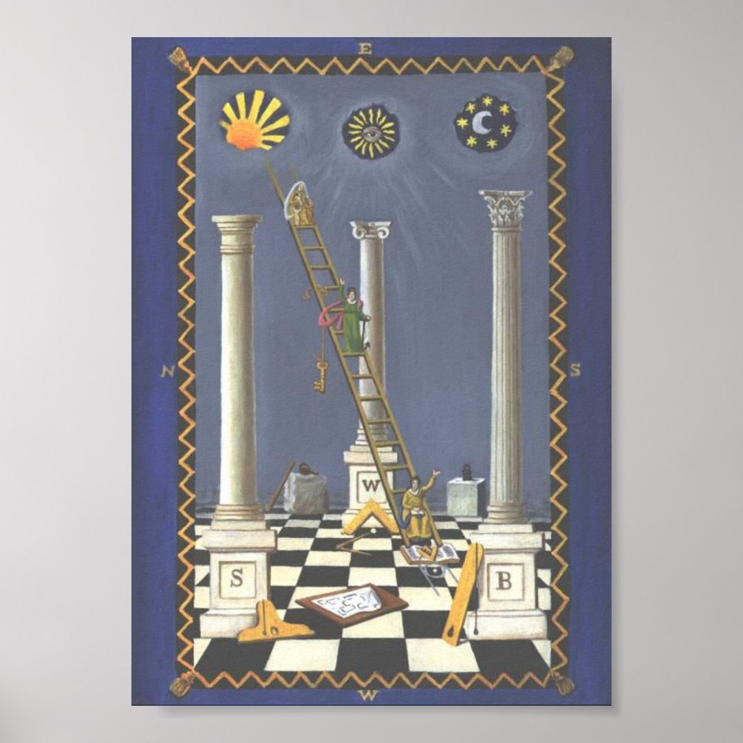 Masonic Tracing Board - Entered Apprentice 3 Poster | Zazzle