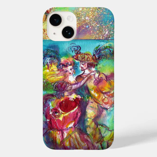 MASQUERADE NIGHT / CARNIVAL DANCE MONOGRAM Case-Mate iPhone CASE | Zazzle