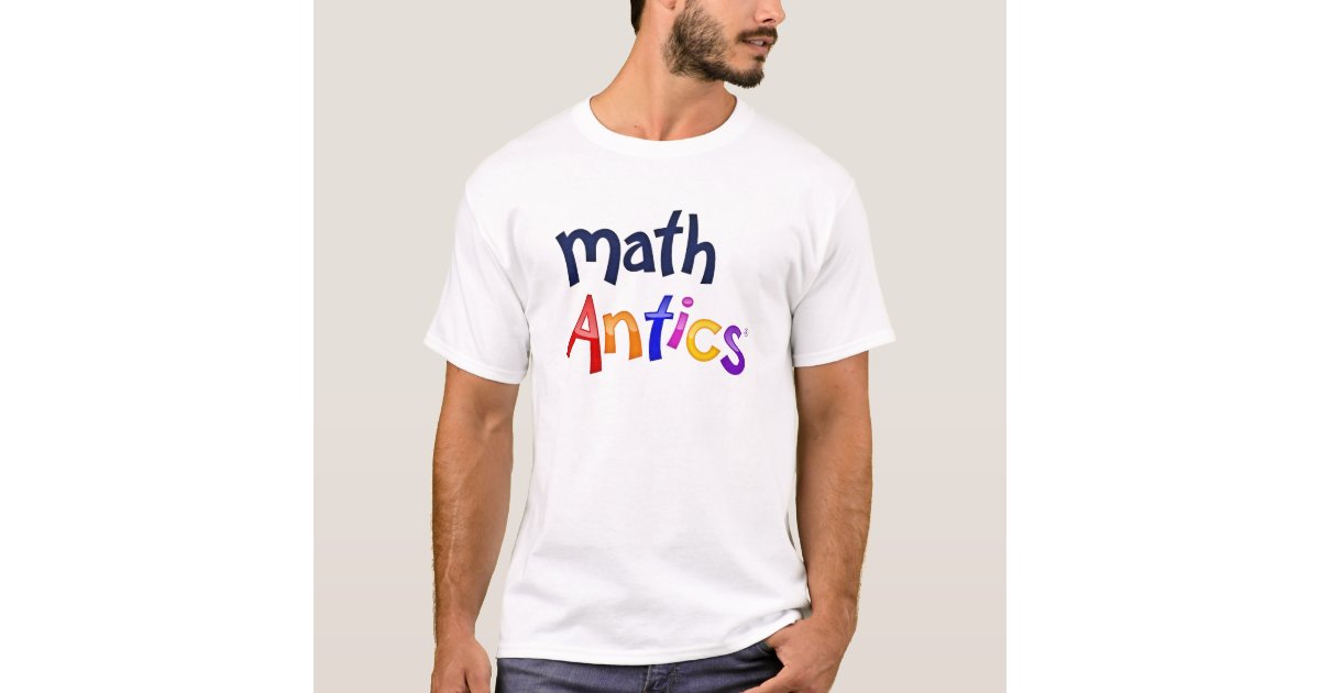 Math Antics Colourful Logo T-shirts | Zazzle