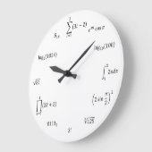 Math Equations and Notations Large Clock | Zazzle