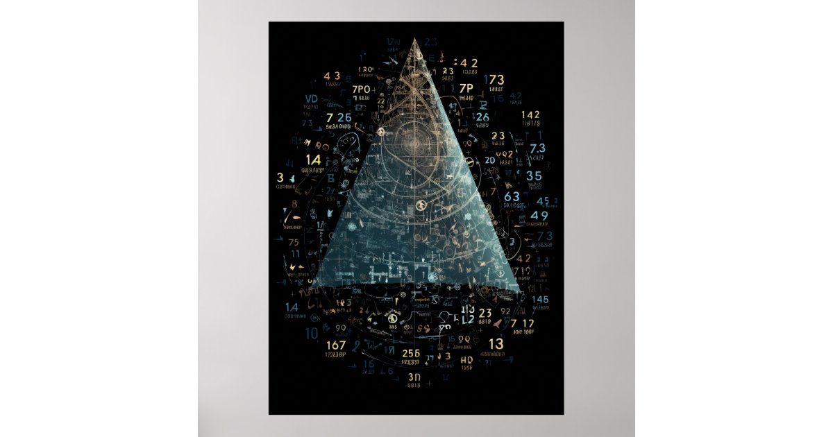 Mathematical formulas to solve real world problems poster | Zazzle