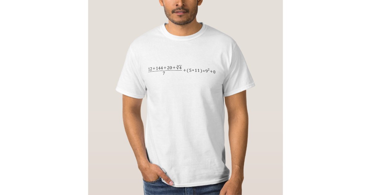 Mathematical Limerick T-Shirt | Zazzle