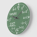Maths Mathematical Equations Clock with Minutes | Zazzle