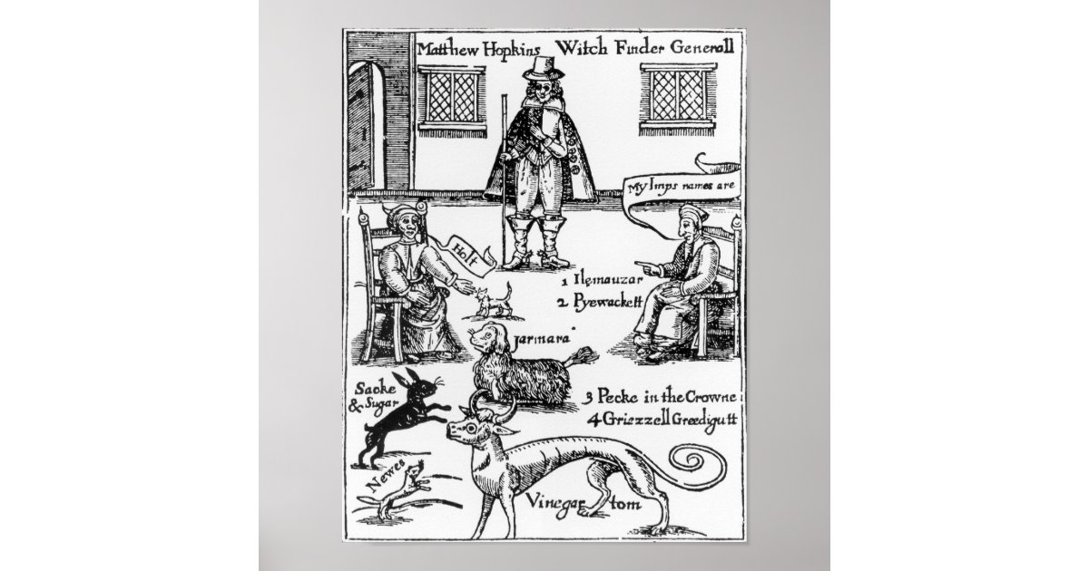 Matthew Hopkins, the Witchfinder General Poster | Zazzle