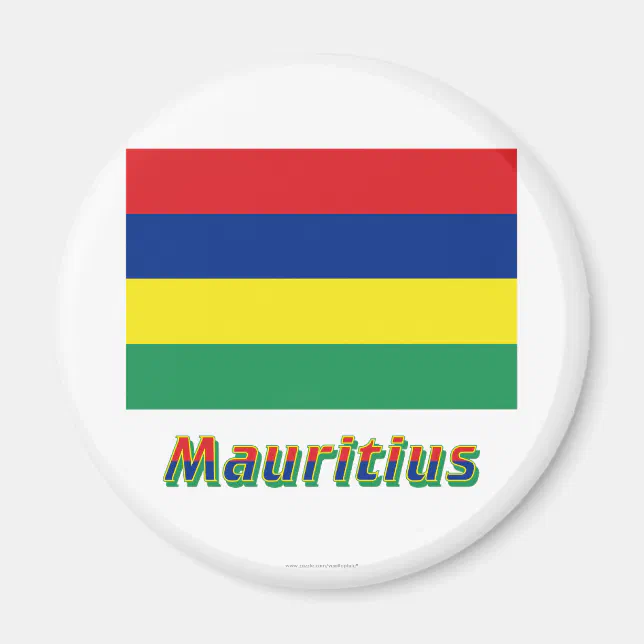 Mauritius Flag with Name Magnet | Zazzle