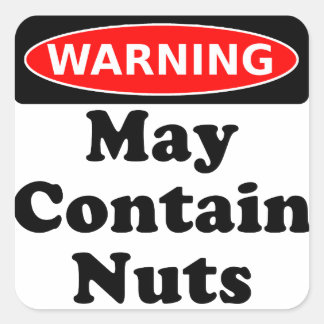 Contains Nuts Stickers and Sticker Transfer Designs - Zazzle UK
