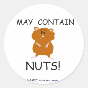 May Contain Nuts Stickers & Labels | Zazzle UK