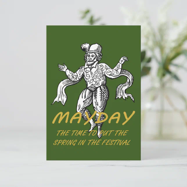 May Day The Time To Put The Spring In The Festival Invitation | Zazzle