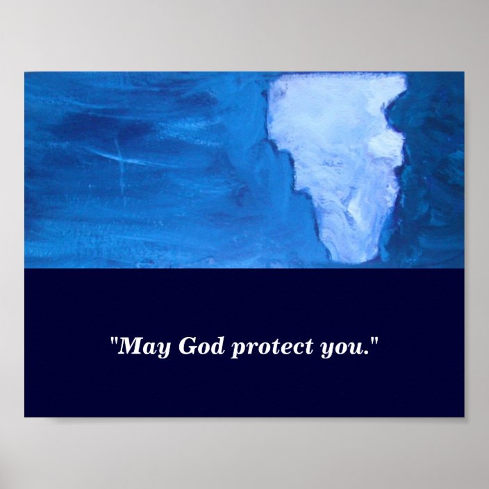 MAY GOD PROTECT YOU POSTER | Zazzle.co.uk