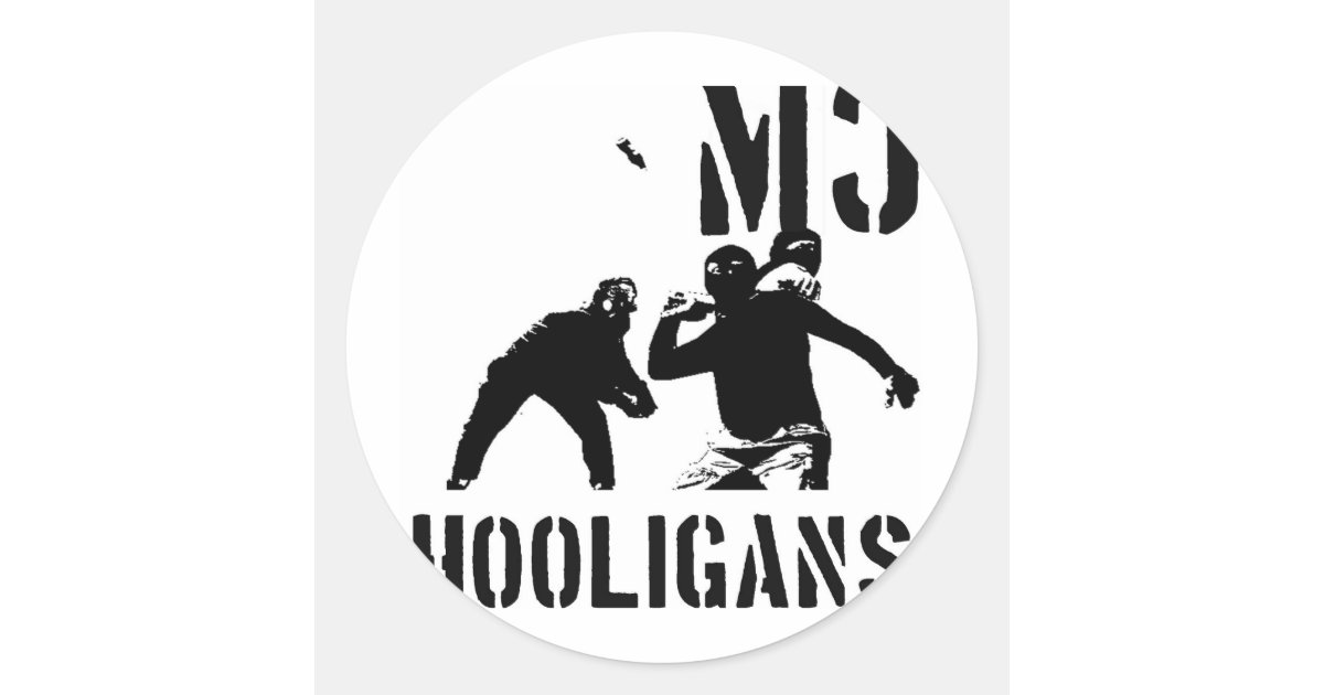MC HOOLIGANS CLASSIC ROUND STICKER | Zazzle