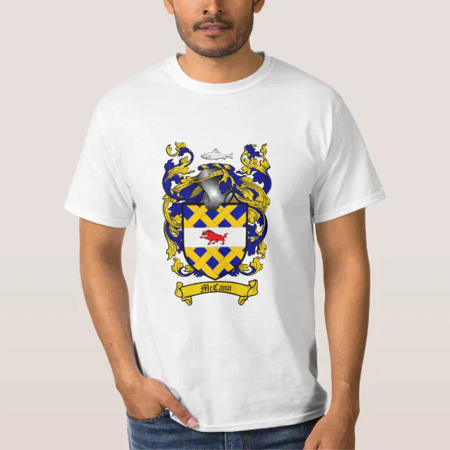 McCann Family Crest - McCann Coat of Arms T-Shirt | Zazzle