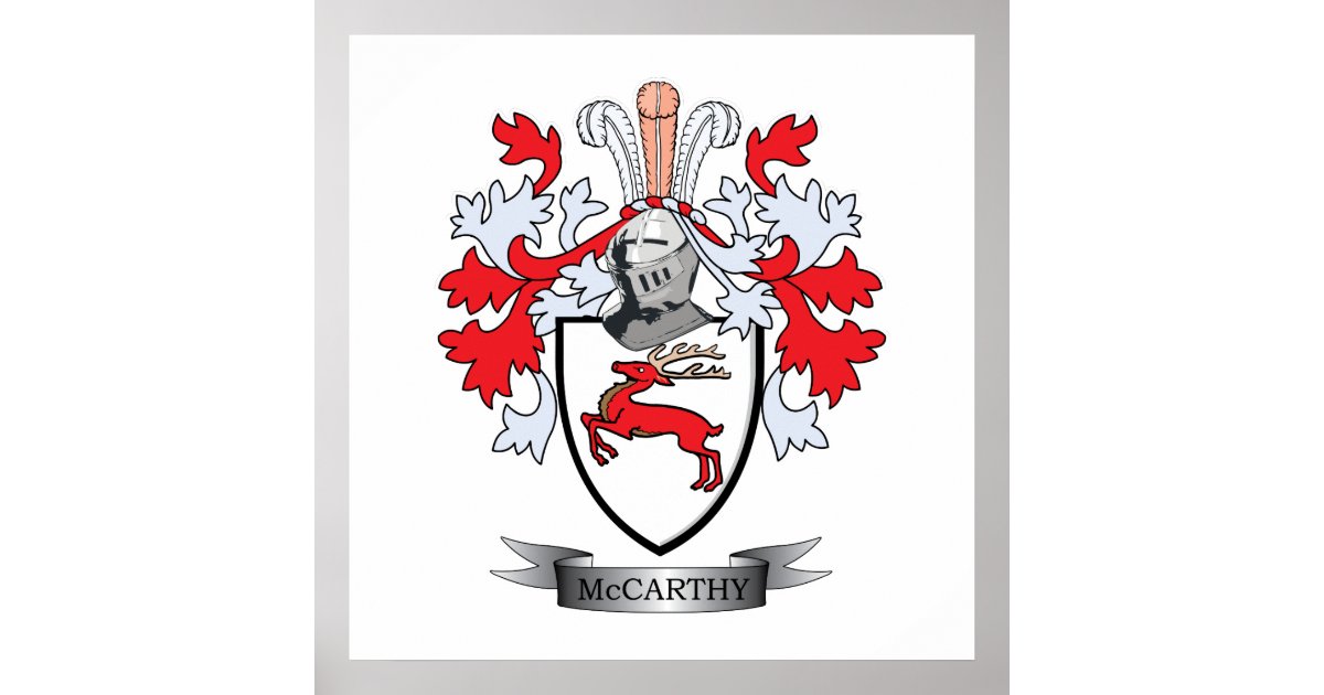 McCarthy Coat of Arms Poster | Zazzle