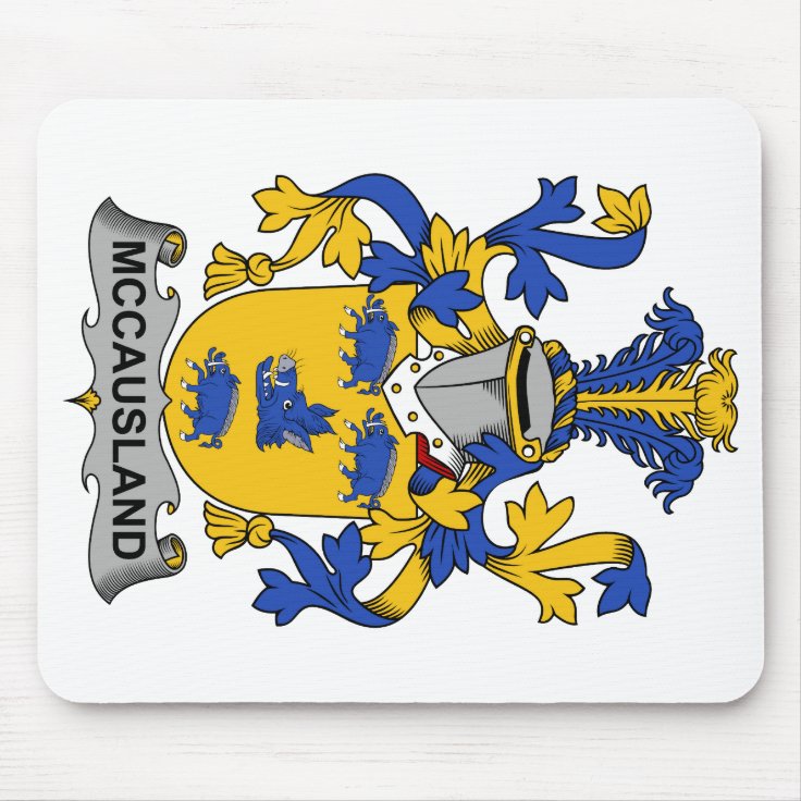 McCausland Family Crest Mouse Mat | Zazzle