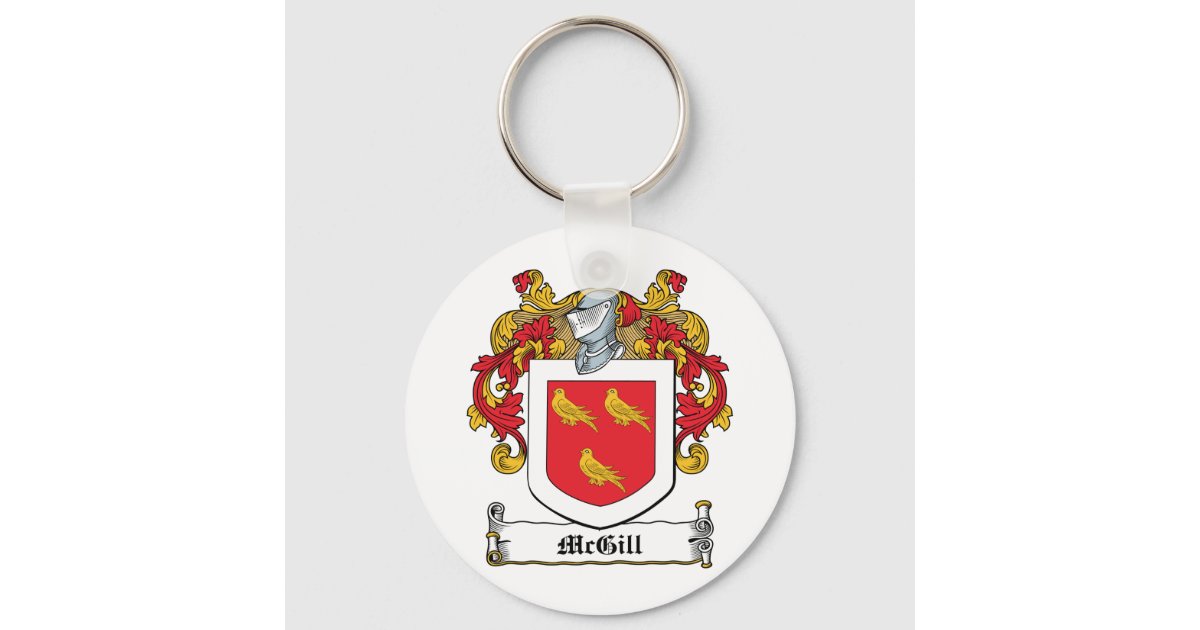 McGill Family Crest Key Ring | Zazzle